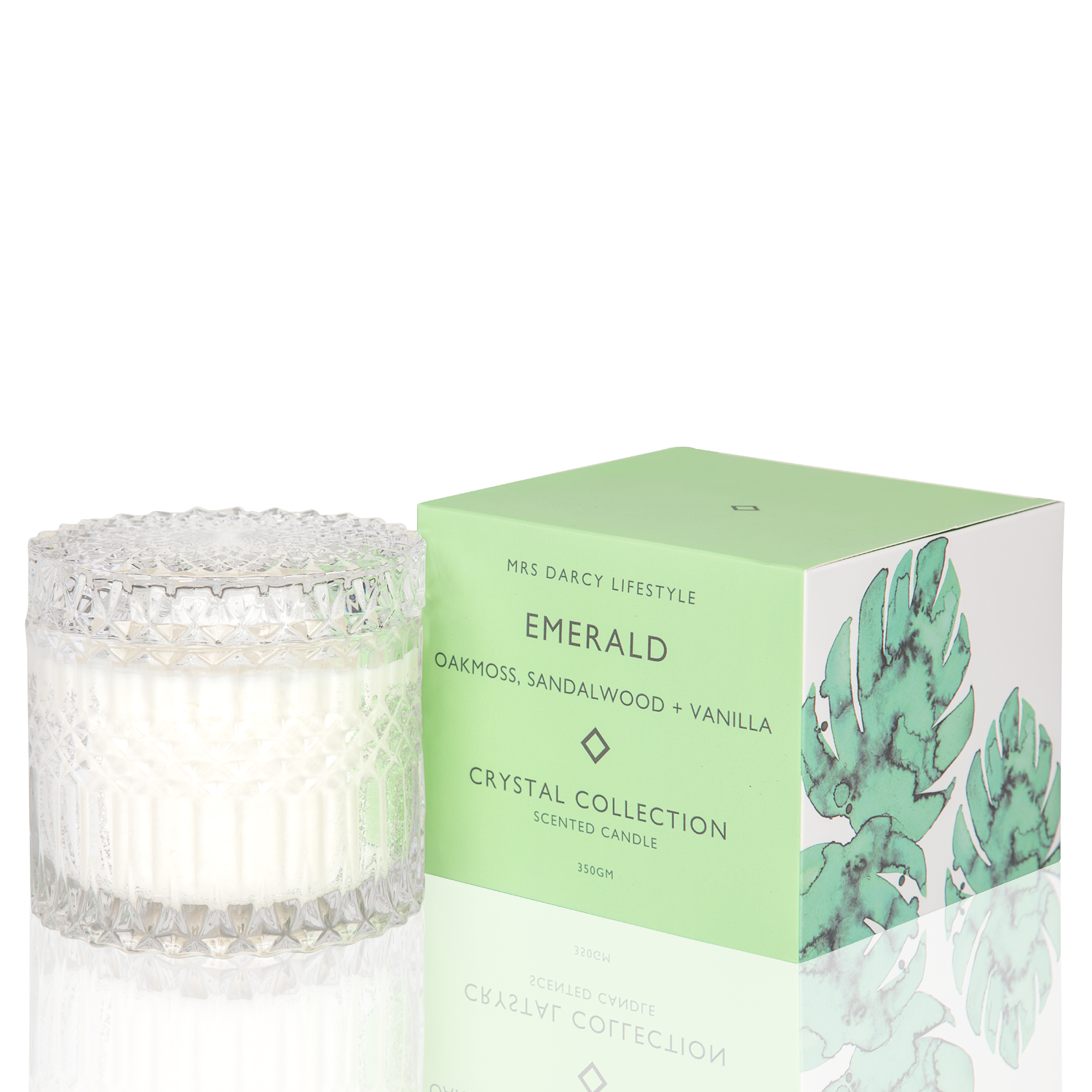 Candle Emerald - Oakmoss, Sandalwood + Vanilla – MRS DARCY
