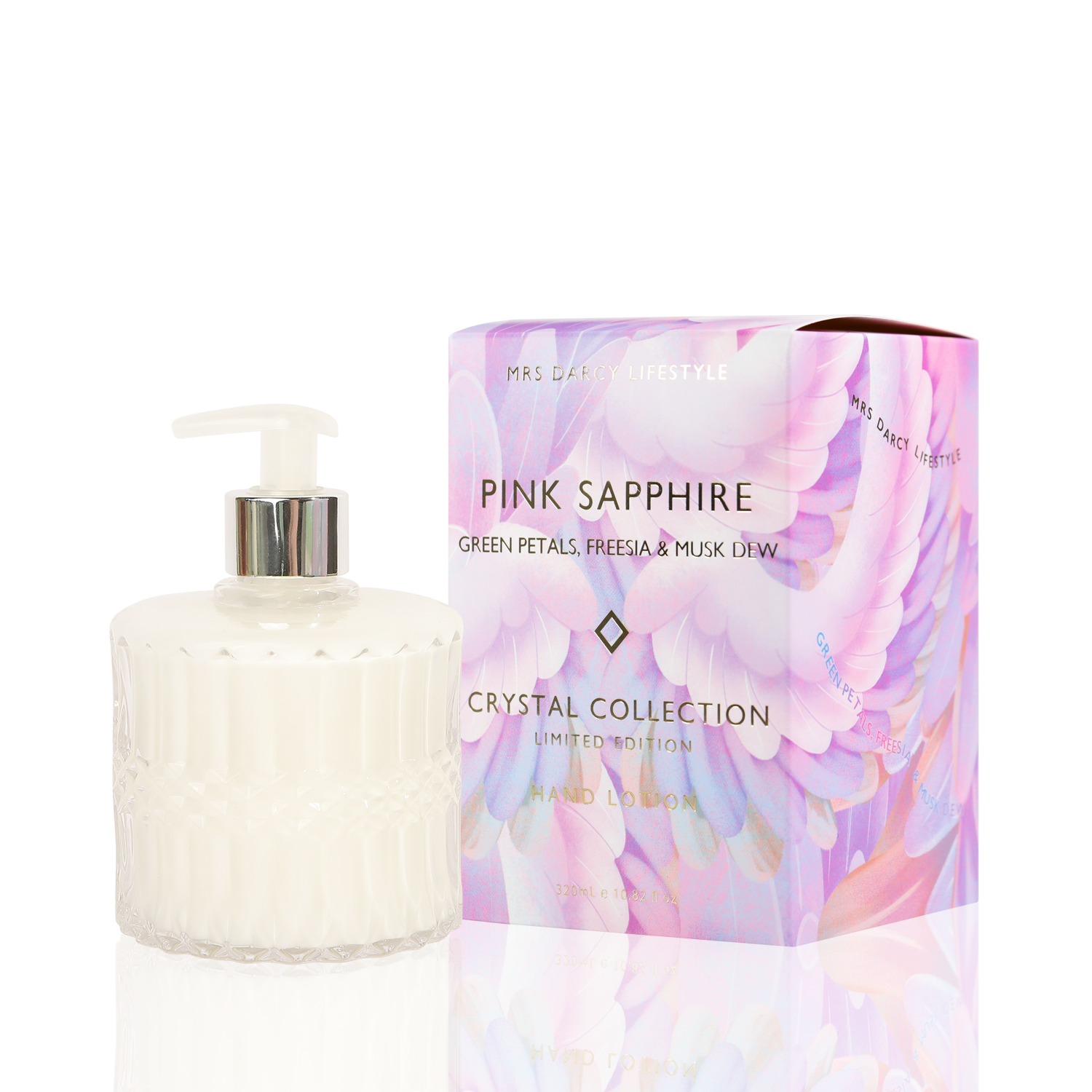 Hand Lotion - Pink Sapphire - Green Petals, Freesia + Dusk Dew – MRS DARCY